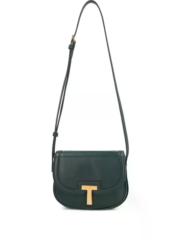 TOM FORD T-plaque Leather Shoulder Bag