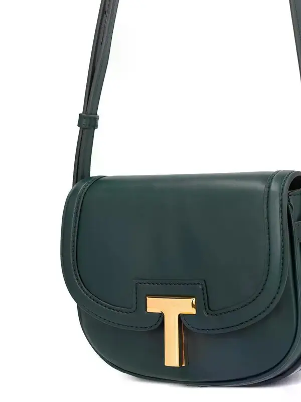 TOM FORD T-plaque Leather Shoulder Bag