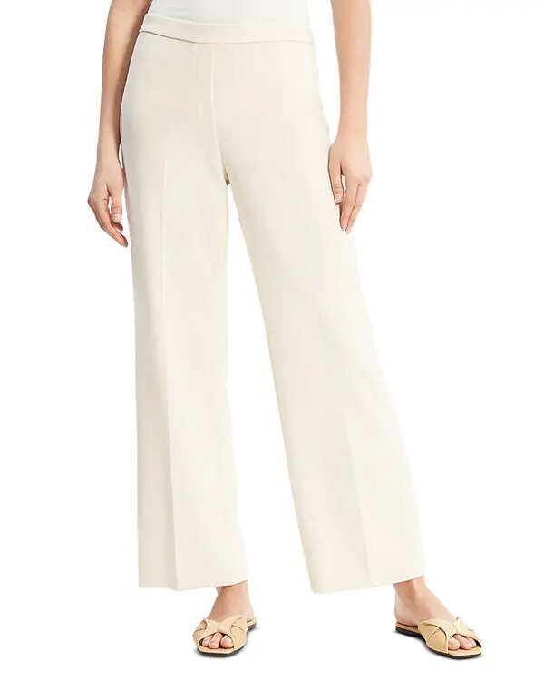 Theory Wide-leg Trousers - Rice