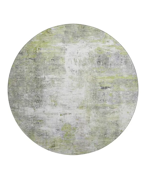 DALYN RUG COMPANY Dalyn Ravenna Washable Rn1 Round Area Rug, 8' X 8 - Aloe