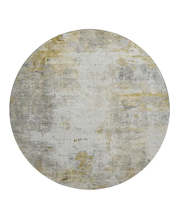 DALYN RUG COMPANY Dalyn Ravenna Washable Rn1 Round Area Rug, 8' X 8 - Taupe