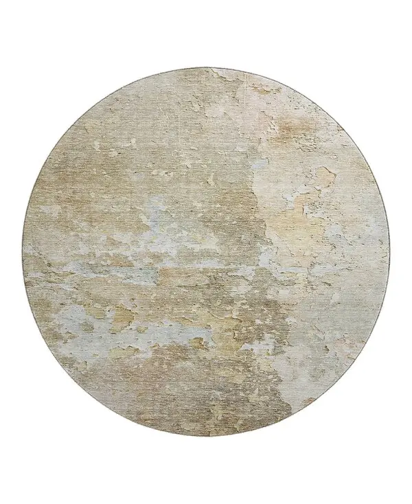 DALYN RUG COMPANY Dalyn Ravenna Washable Rn3 Round Area Rug, 8' X 8 - Khaki