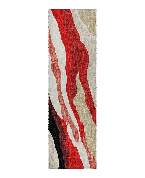 DALYN RUG COMPANY Dalyn Lorenzo Washable Ln4 Runner Area Rug, 2'3 X 7'6 - Red