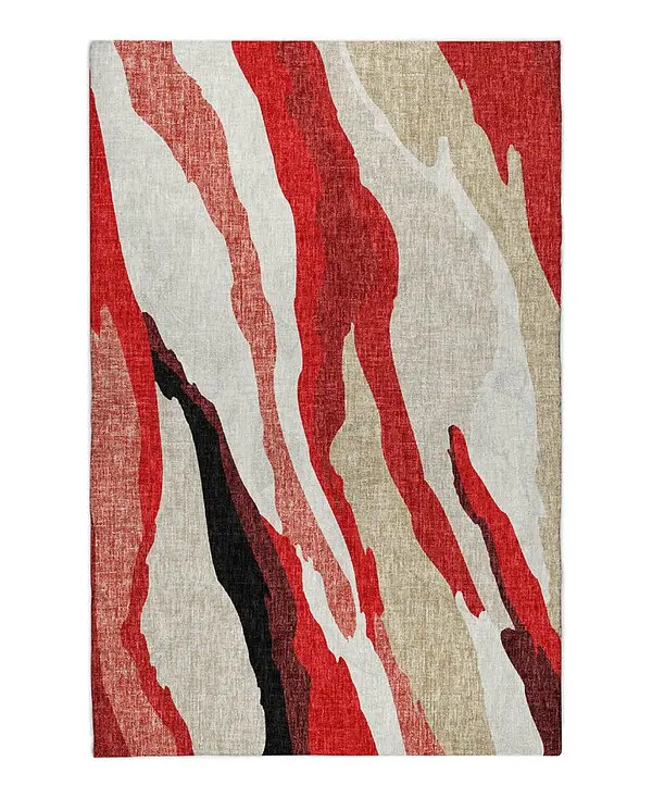 DALYN RUG COMPANY Dalyn Lorenzo Washable Ln4 Area Rug, 8' X 10 - Red