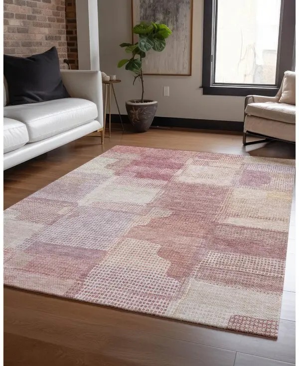 DALYN RUG COMPANY Dalyn Ravenna Washable Rn10 Area Rug, 8' X 10 - Blush