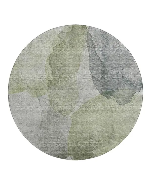 DALYN RUG COMPANY Dalyn Ravenna Washable Rn12 Round Area Rug, 8' X 8 - Fern