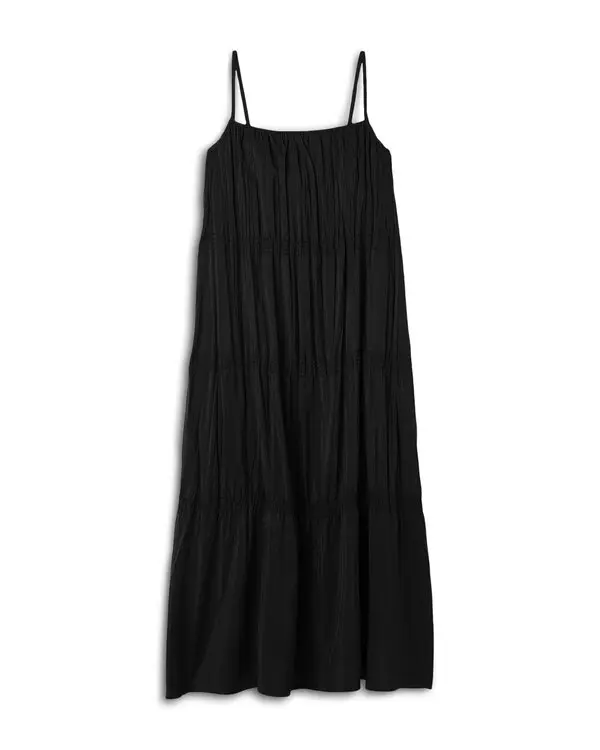 Eileen Fisher Scoop Neck Silk Dress