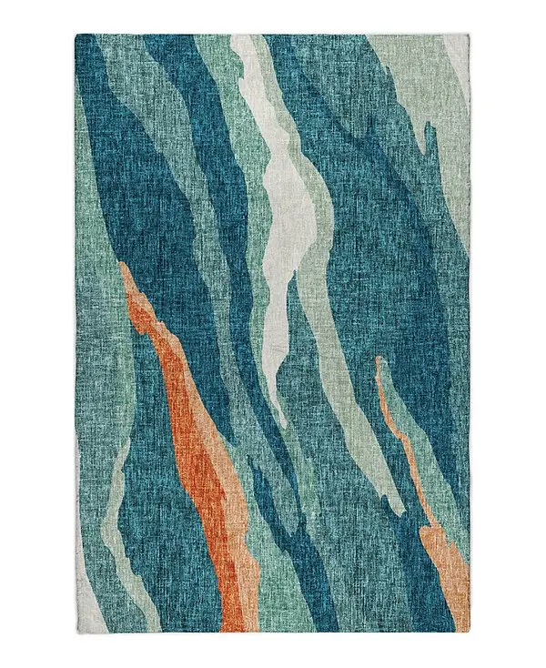 DALYN RUG COMPANY Dalyn Lorenzo Washable Ln4 Area Rug, 9' X 12 - Teal