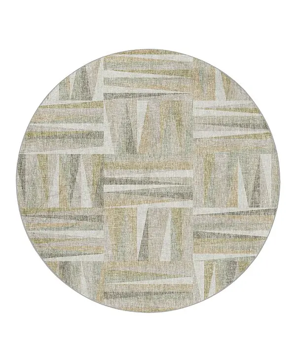 DALYN RUG COMPANY Dalyn Lorenzo Washable Ln2 Round Area Rug, 8' X 8 - Linen