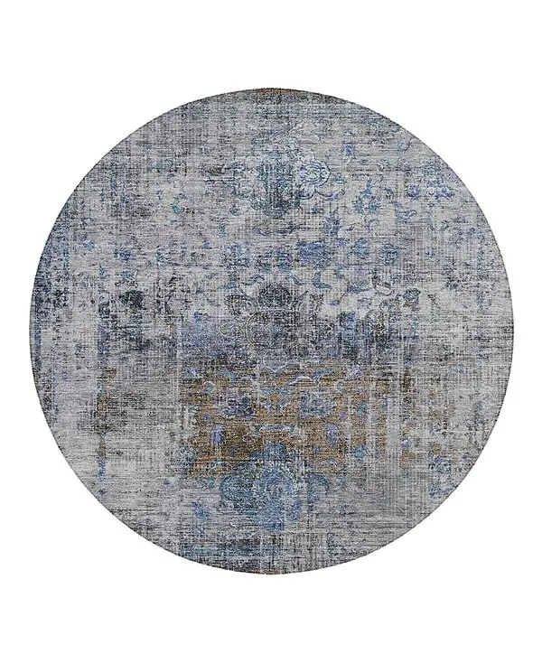 DALYN RUG COMPANY Dalyn Karaj Kj2 Round Area Rug, 8' X 8 - Blue