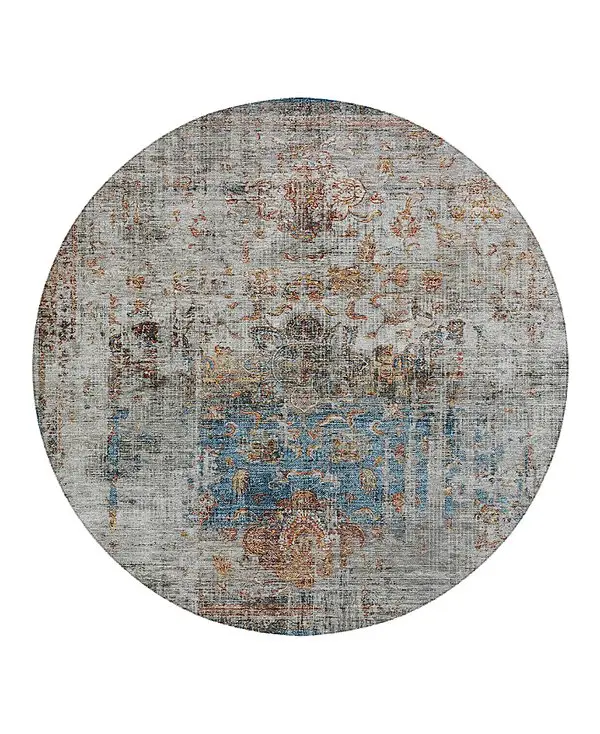 DALYN RUG COMPANY Dalyn Karaj Kj2 Round Area Rug, 8' X 8 - Copper