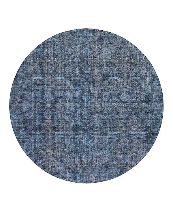 DALYN RUG COMPANY Dalyn Karaj Kj3 Round Area Rug, 8' X 8 - Blue