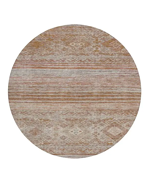 DALYN RUG COMPANY Dalyn Karaj Kj4 Round Area Rug, 8' X 8 - Copper