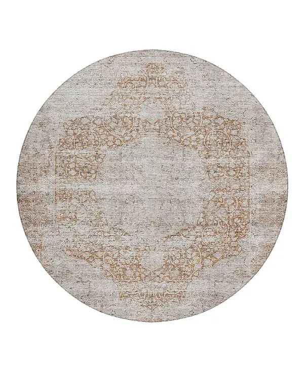 DALYN RUG COMPANY Dalyn Karaj Kj8 Round Area Rug, 8' X 8 - Copper