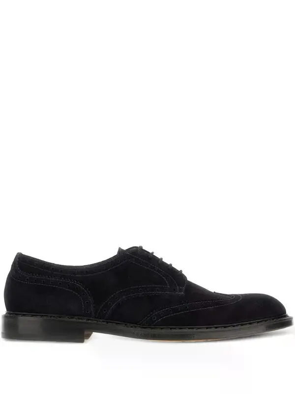 DOUCAL'S Brogue-detail Suede Oxford Shoes