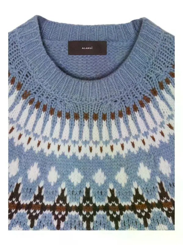 Alanui Fair Isle Wool Sweater