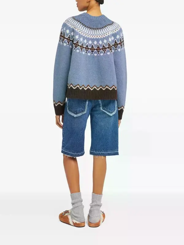 Alanui Fair Isle Wool Sweater