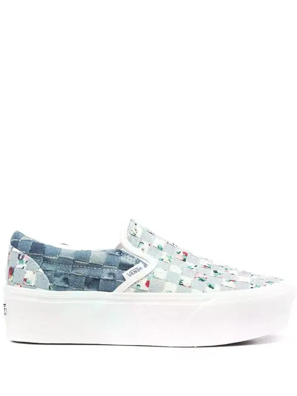 VANS Interwoven Floral-design Sneakers