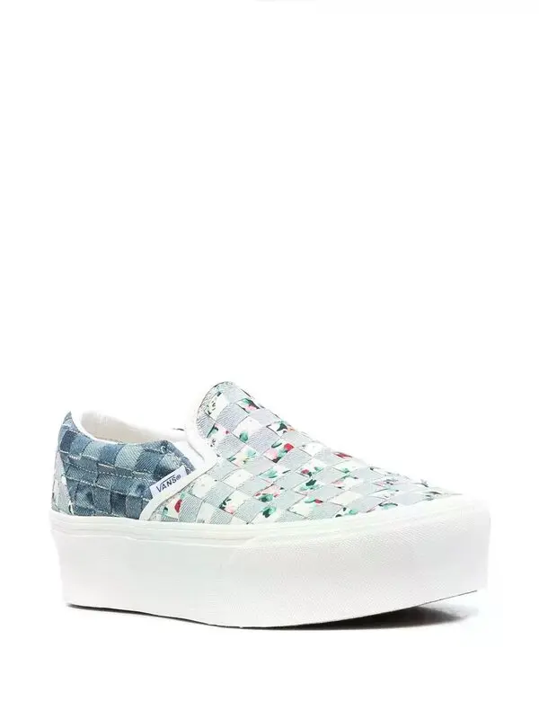 VANS Interwoven Floral-design Sneakers