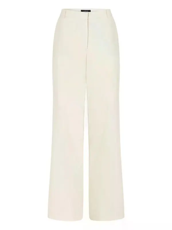 A.p.c. Beige Straight-leg Trousers