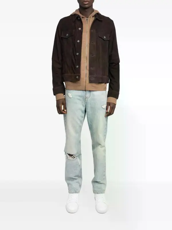 Zadig&Voltaire Suede Jacket With Embossed Wings
