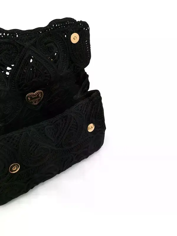 Dolce & Gabbana Small Sicily Macrame Tote Bag