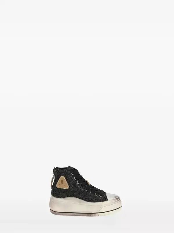 R13 Zip-detail Platform Sneakers