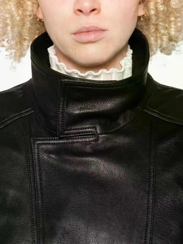 Nour Hammour Artiste Leather Jacket - Black