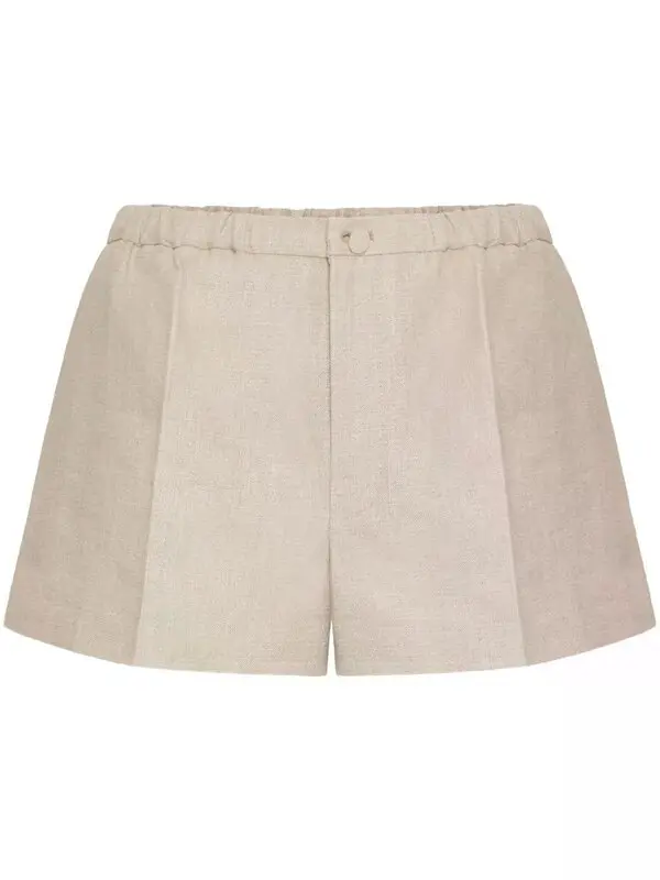 Valentino Garavani Linen Canvas Bermuda Shorts
