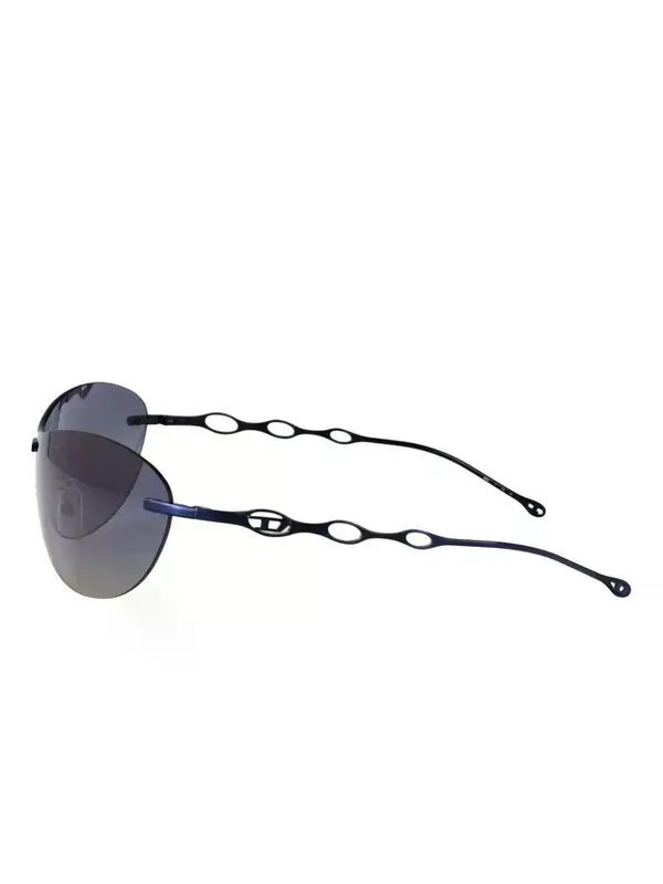 DIESEL® Rimless Oval-frame Sunglasses