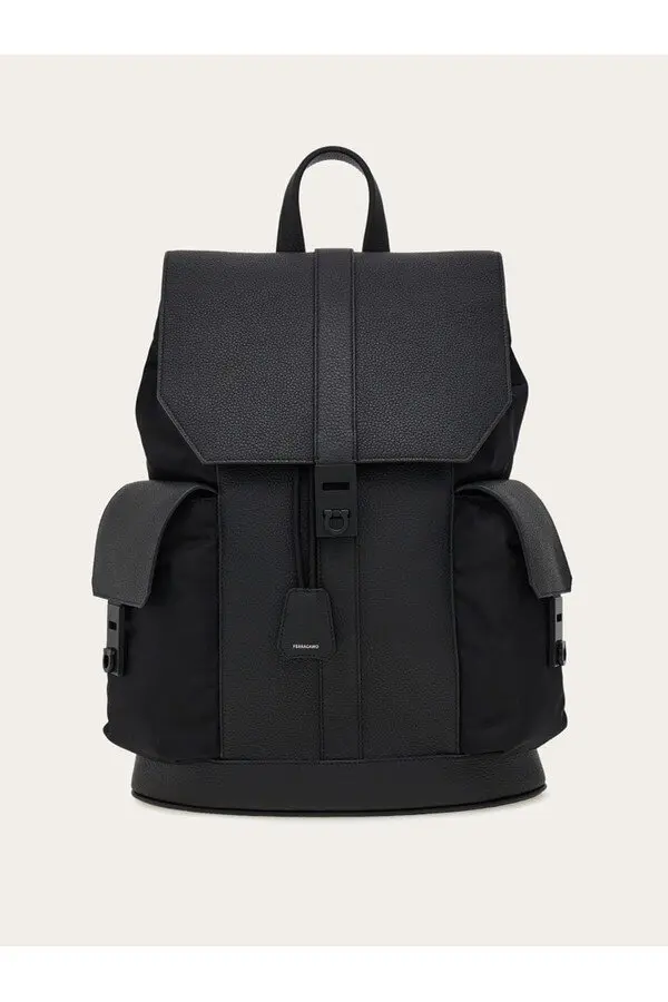 FERRAGAMO Utility Backpack - Black
