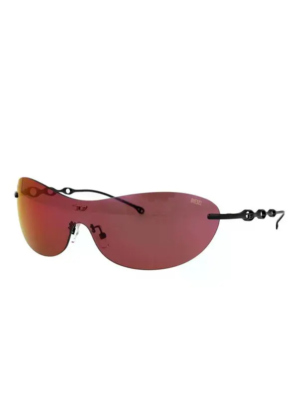 DIESEL® Rimless Shield Sunglasses - Black