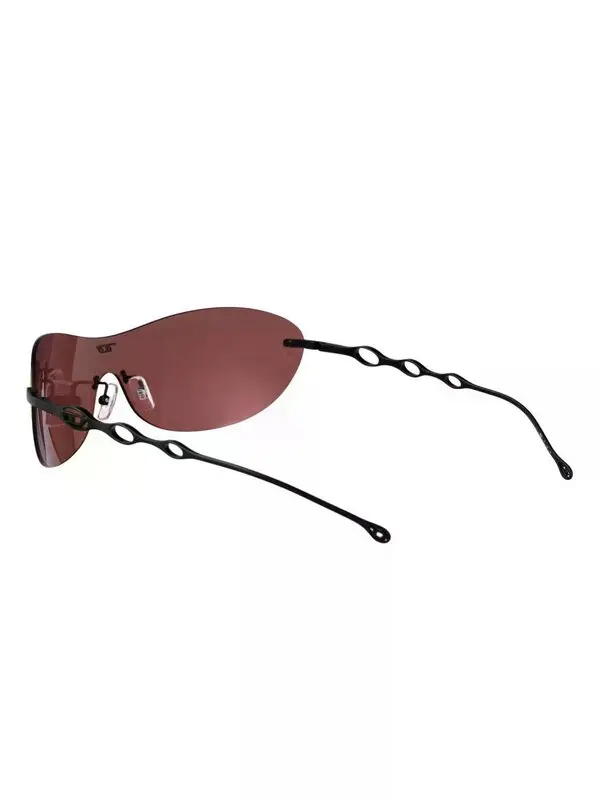 DIESEL® Rimless Shield Sunglasses - Black