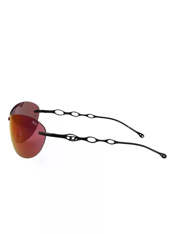 DIESEL® Rimless Shield Sunglasses - Black