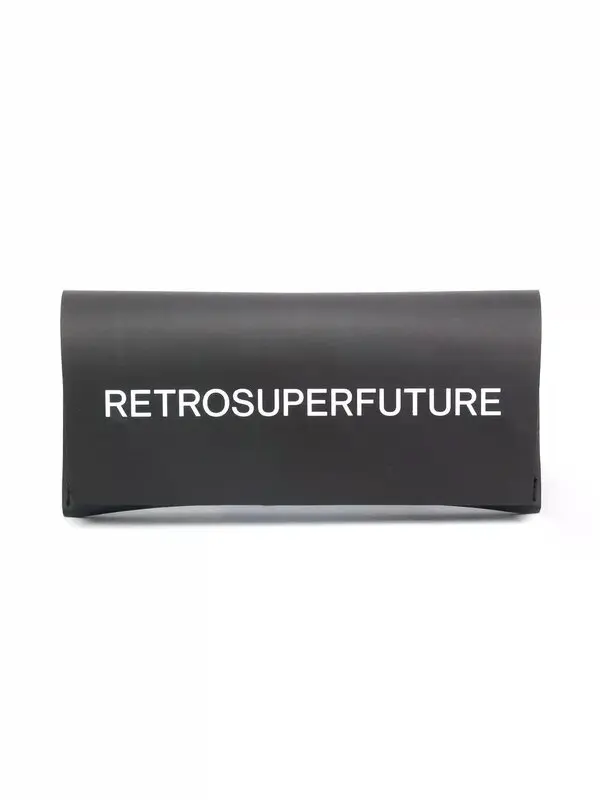 RETROSUPERFUTURE Caro Rectangular-frame Sunglasses - Black