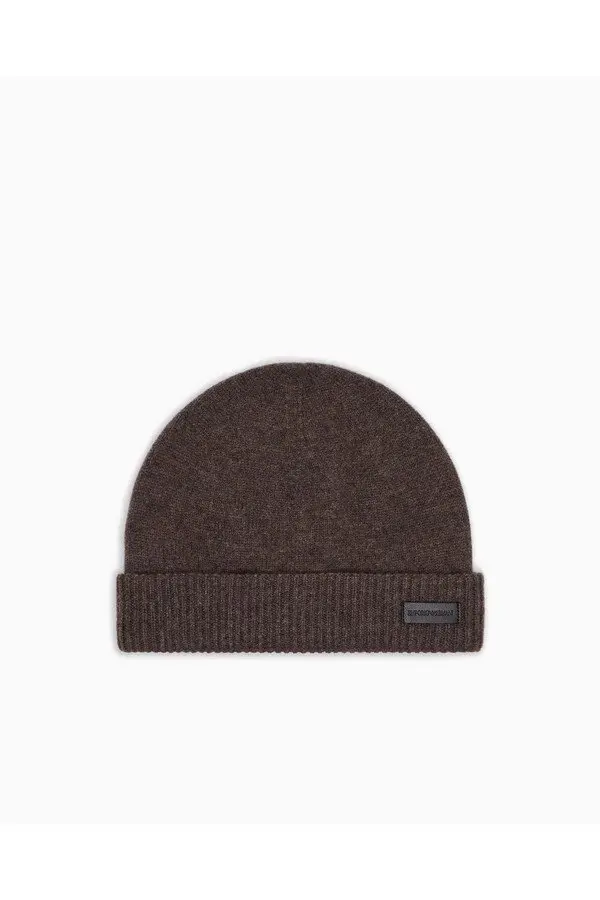 Emporio Armani Pure Cashmere Beanie - Green