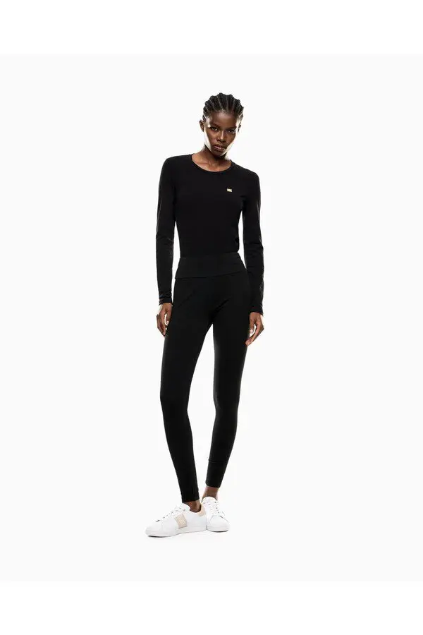 Emporio Armani Core Lady Stretch Cotton Jersey Leggings