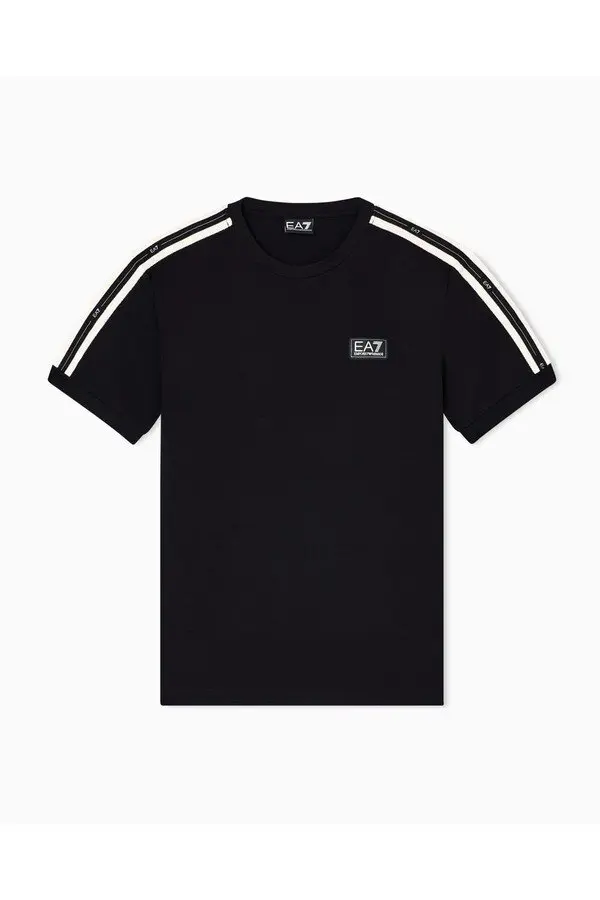 Emporio Armani Logo Series Cotton-jersey T-shirt - Black