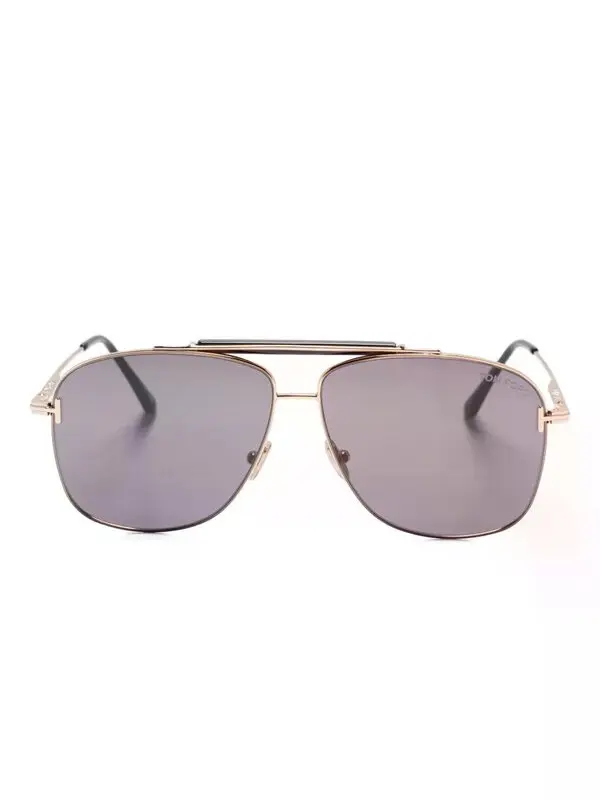 TOM FORD Jaden Pilot-frame Sunglasses - Gold