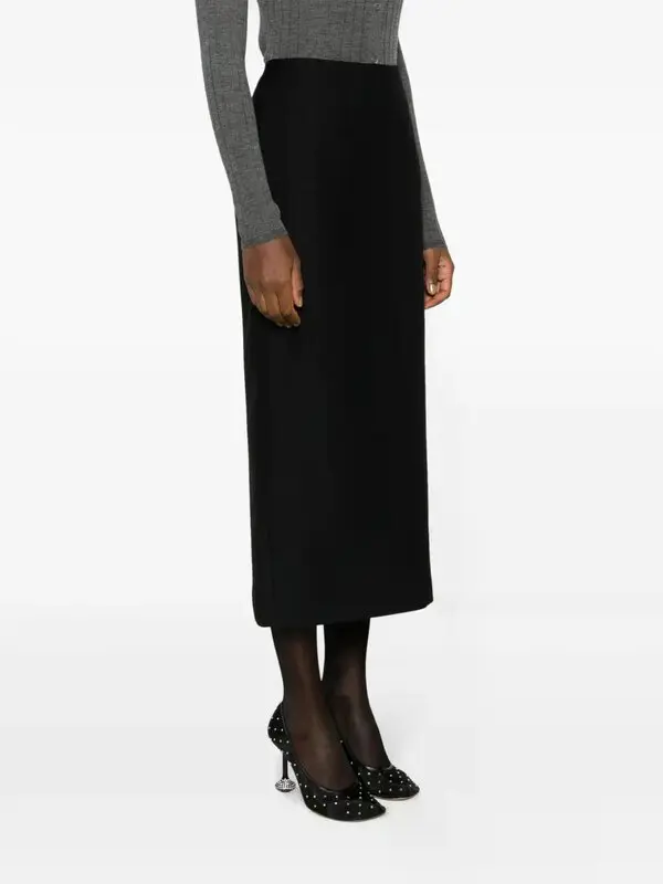 Valentino Garavani Rear-slit Midi Skirt