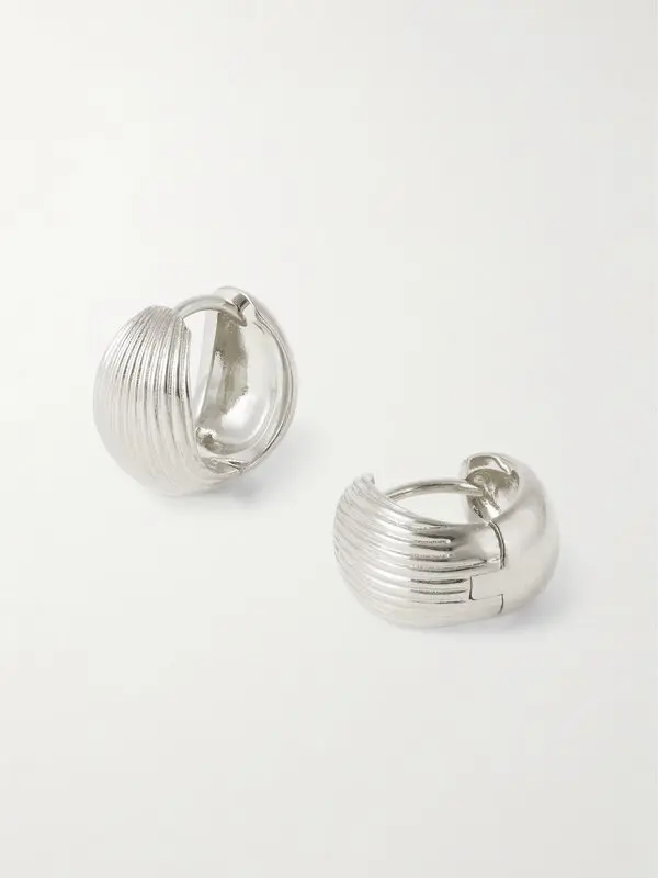 SOPHIE BUHAI Reversible Hoop Earrings - Silver