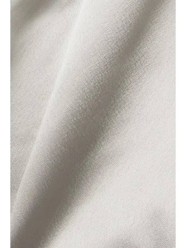 Staud Landscape Gathered Satin Mini Dress