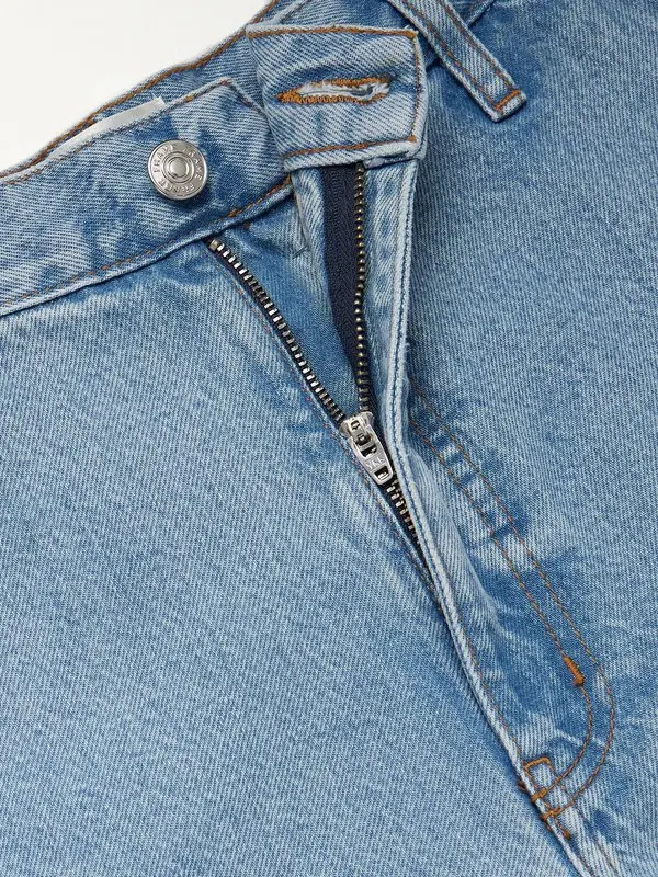 FRAME The Drape Mid-rise Wide-leg Organic Jeans