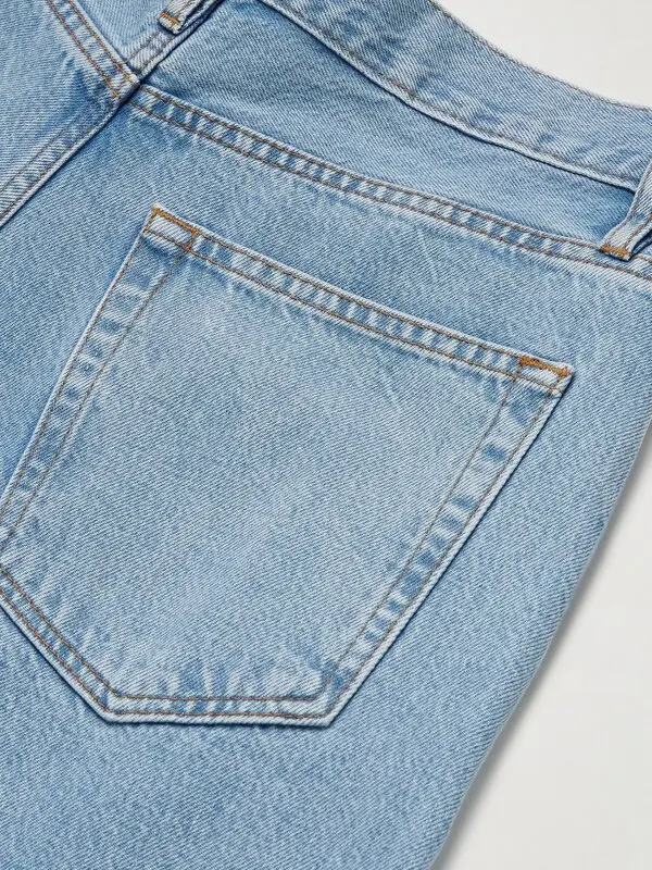 FRAME The Drape Mid-rise Wide-leg Organic Jeans