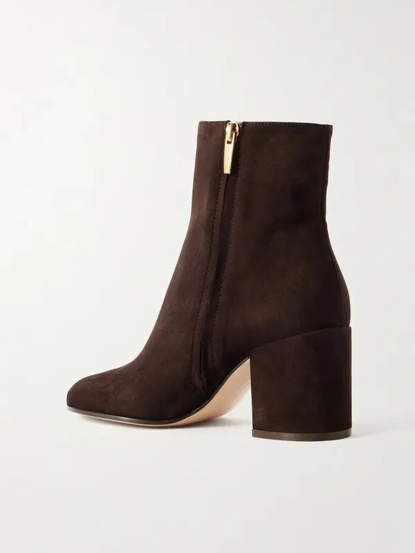 GIANVITO ROSSI Joelle 70 Suede Ankle Boots