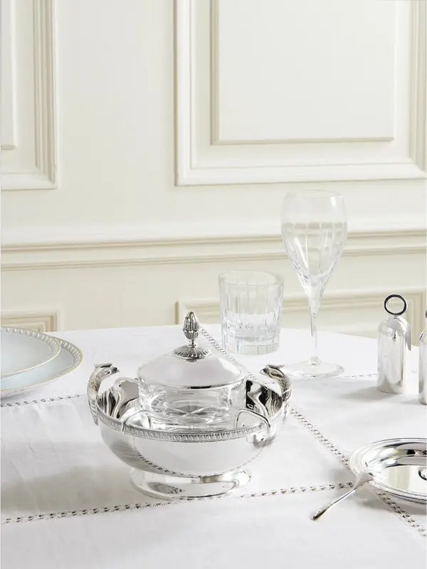 Christofle Malmaison -plated Caviar Serving Set