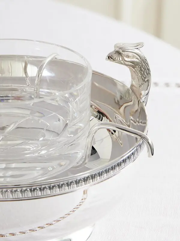 Christofle Malmaison -plated Caviar Serving Set