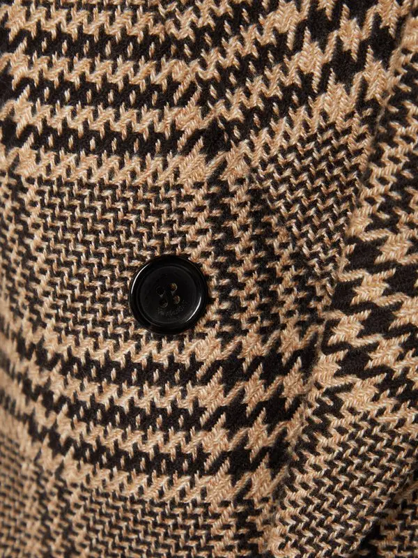Saint Laurent Double-breasted Checked Blazer