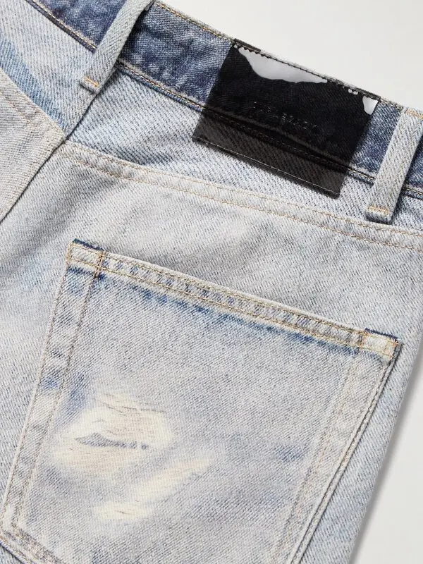 Our Legacy Two-tone Printed Boyfriend Jeans - Blue
