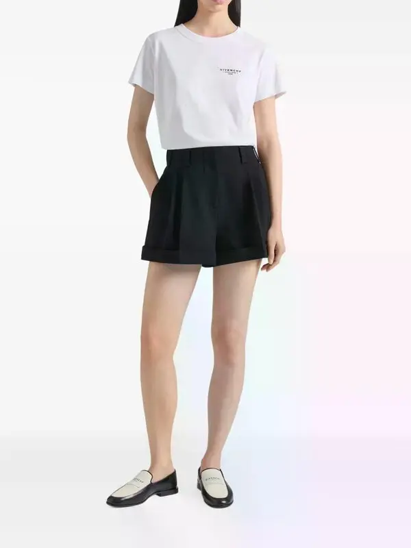 Givenchy Pleated Cuffed Shorts